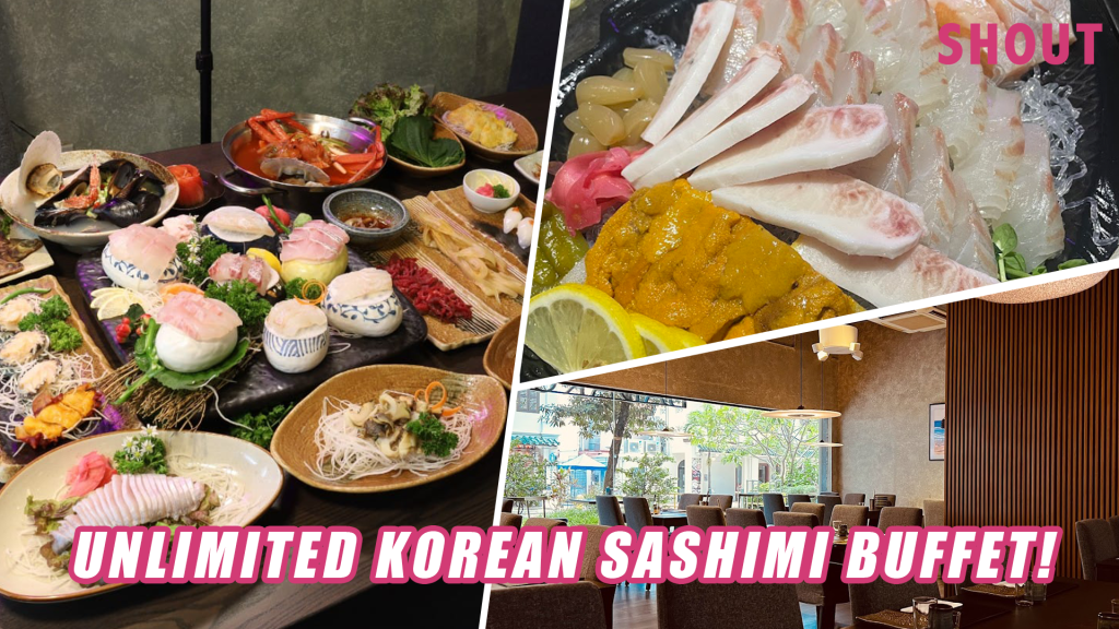 UNLIMITED KOREAN SASHIMI BUFFET WITH NO GST HAS RAW MARINATED CRAB, UNI ...