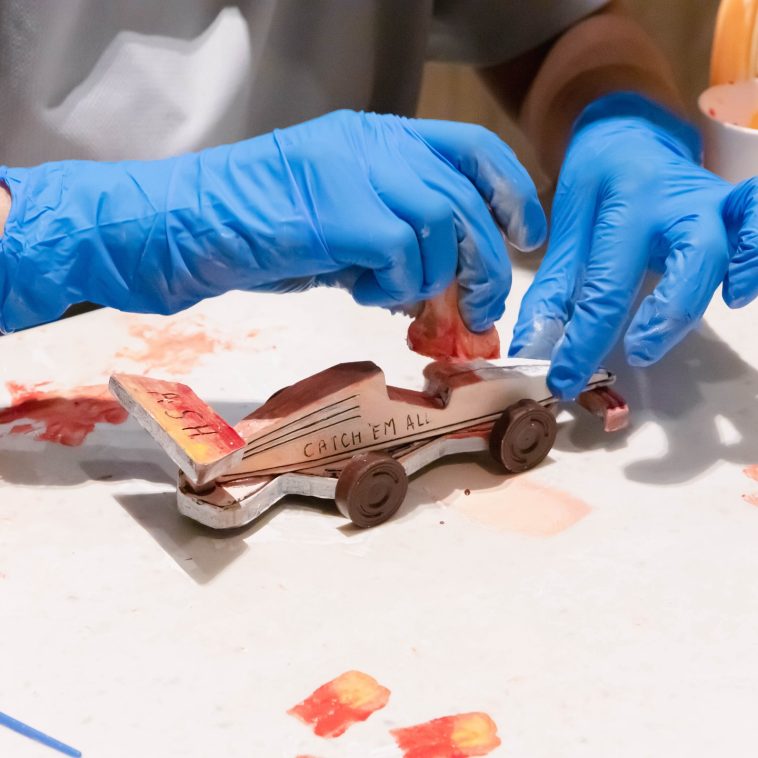 DIY YOUR OWN CHOCOLATE RACE CAR WITH EDIBLE PAINT AT THIS CHOCOLATE ...
