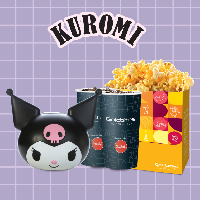 NEW KUROMI DRINK TUMBLER SET AT GOLDEN VILLAGE INCLUDES LARGE POPCORN ...