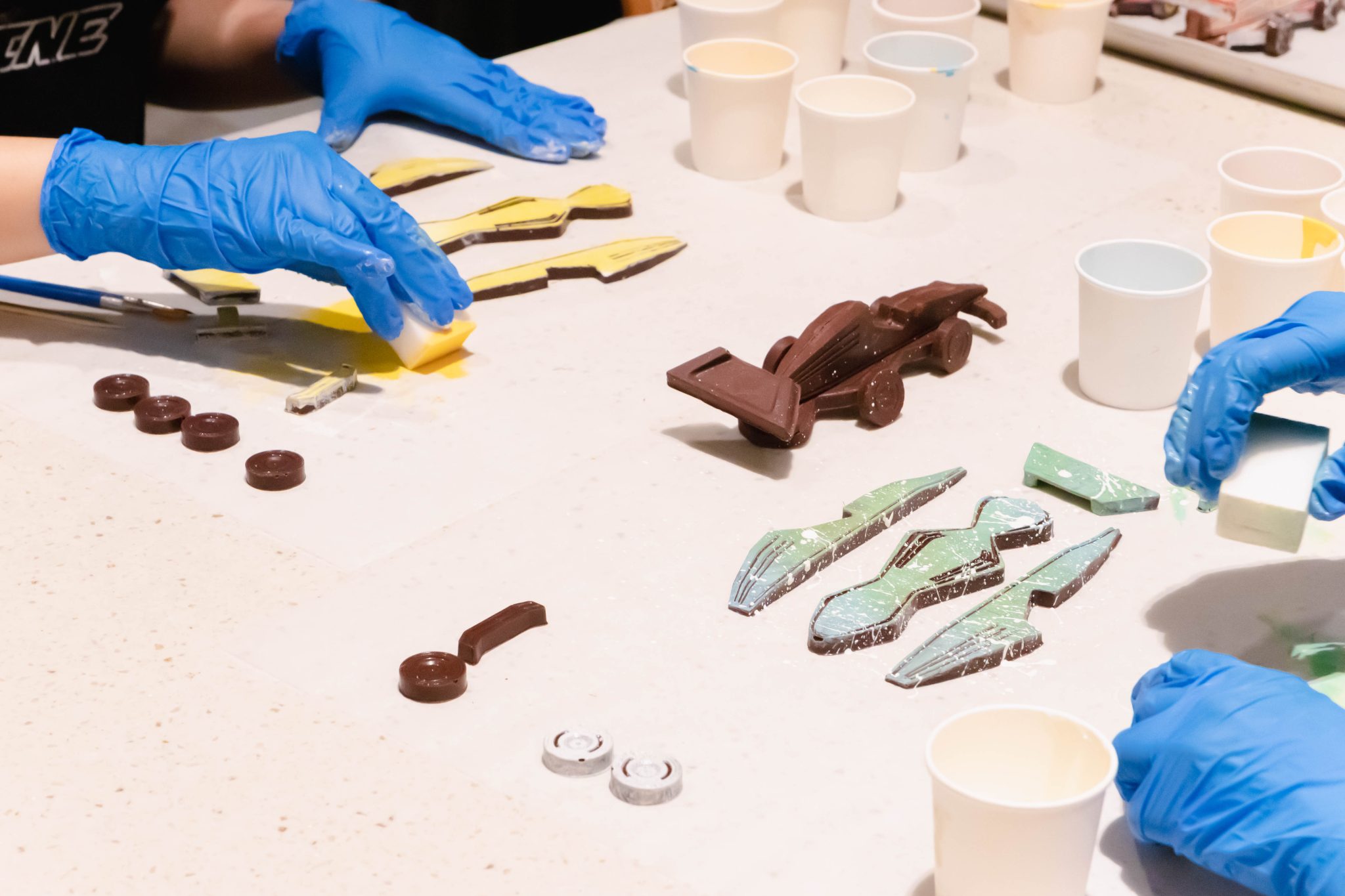 DIY YOUR OWN CHOCOLATE RACE CAR WITH EDIBLE PAINT AT THIS CHOCOLATE ...