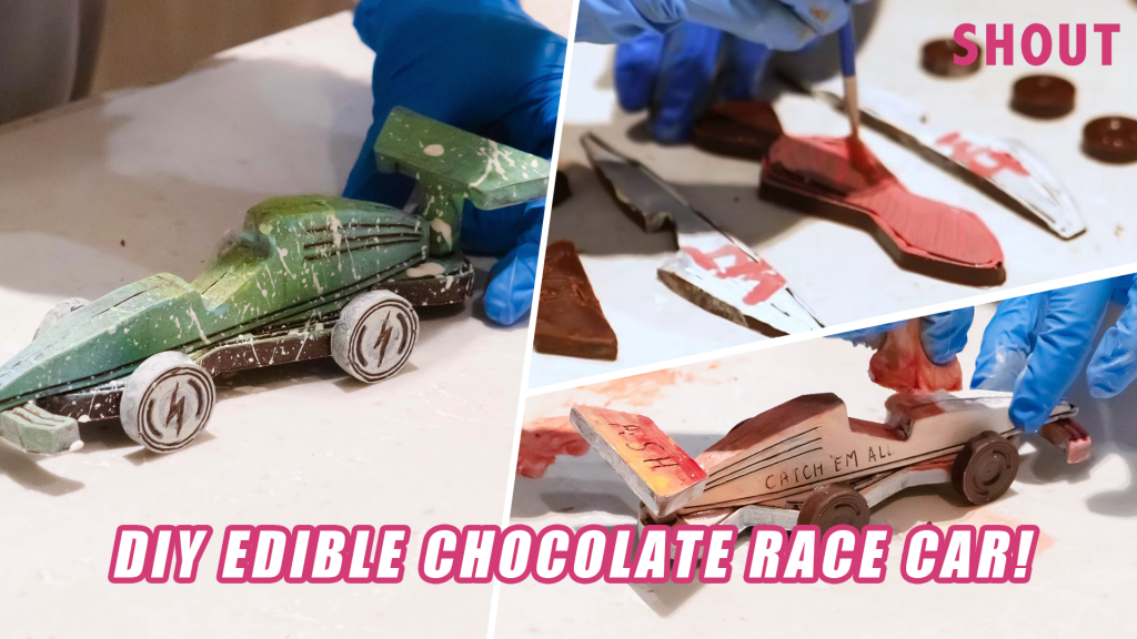 DIY YOUR OWN CHOCOLATE RACE CAR WITH EDIBLE PAINT AT THIS CHOCOLATE ...