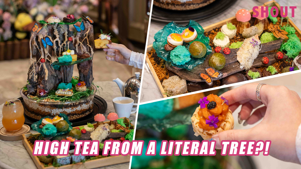 WHIMSICAL FOREST-INSPIRED HIGH TEA SERVED IN A “GLASS” DOME WITH EDIBLE ...
