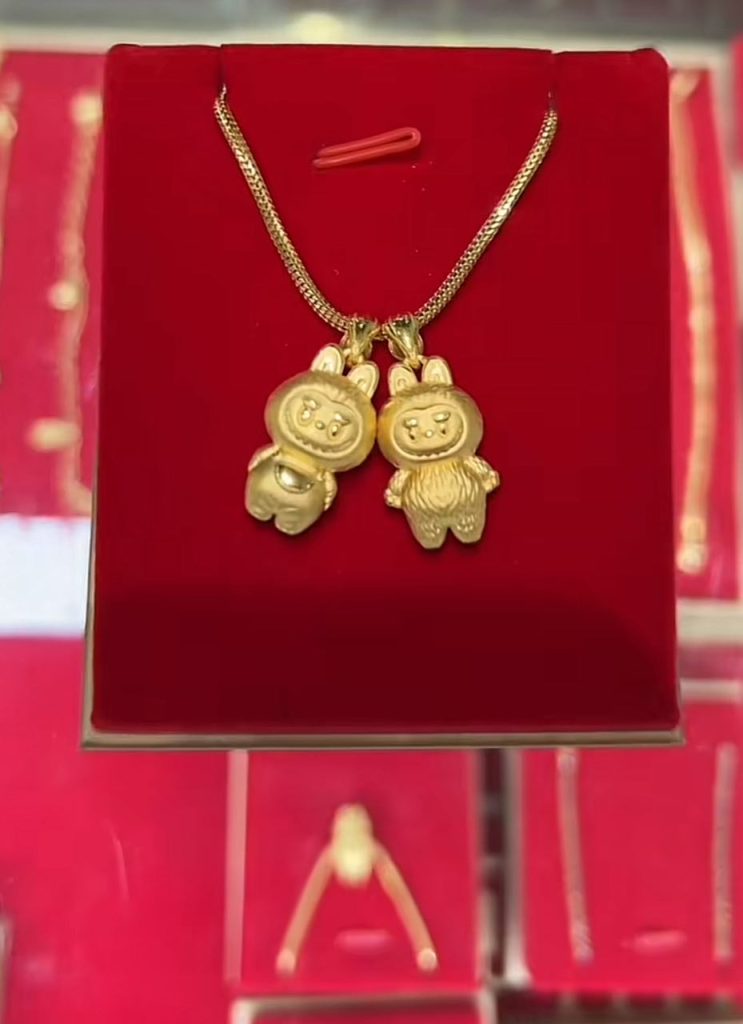 CUSTOM 24K GOLD LABUBU CHARMS & PENDANTS AT THIS JEWELLERY STORE IN ...