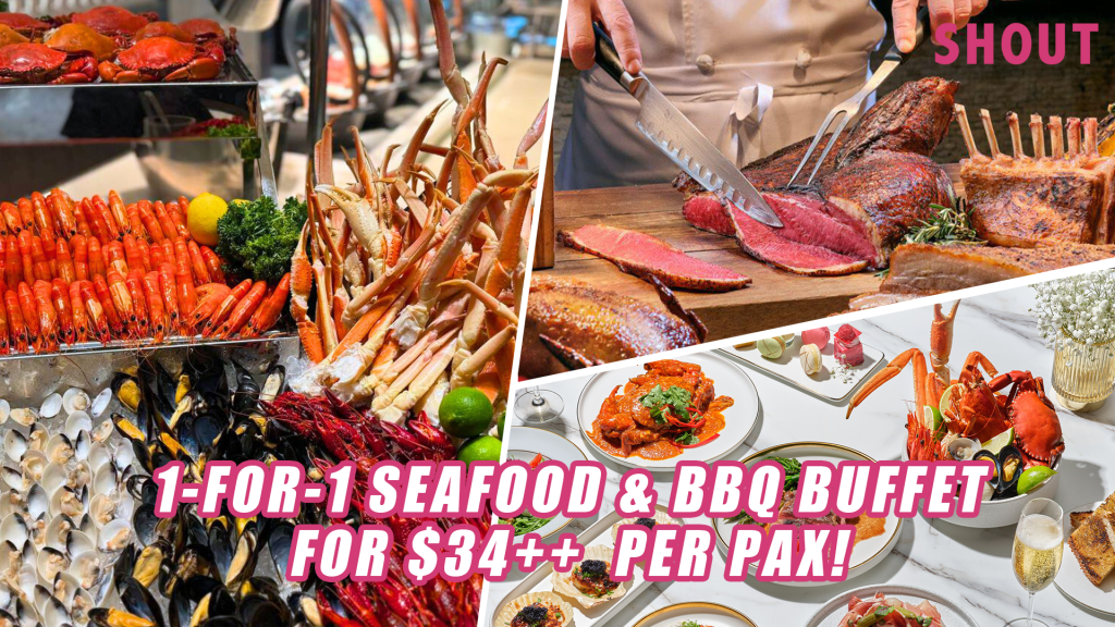 1-FOR-1 SEAFOOD LUNCH BUFFET AT $34++ PER PERSON WITH CRABS, OCTOPUS ...