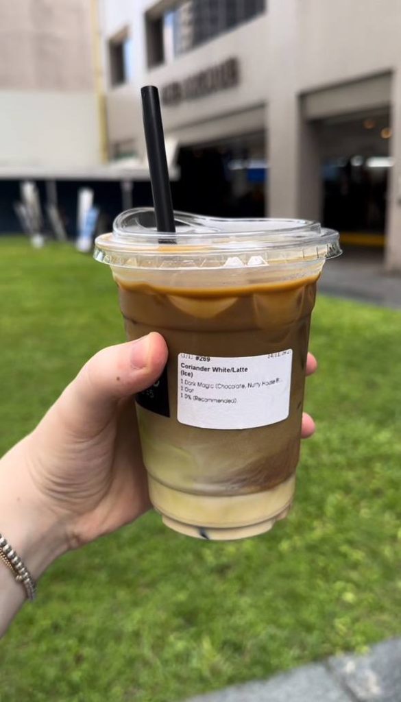 VIRAL CORIANDER COFFEE TOPPED WITH FRESH CORIANDER NOW IN SINGAPORE AT ...