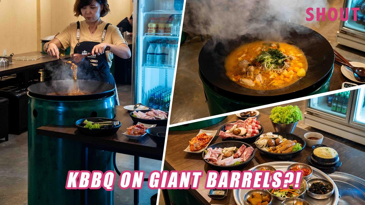 SOT: TRADITIONAL KOREAN POT LID SPECIALTY RESTAURANT COOKS YOUR FOOD ON ...