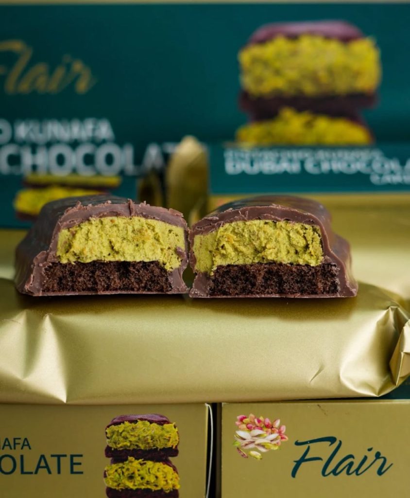VIRAL PISTACHIO KUNAFA CHOCOLATE CAKE BARS NOW AVAILABLE AT ALL ...