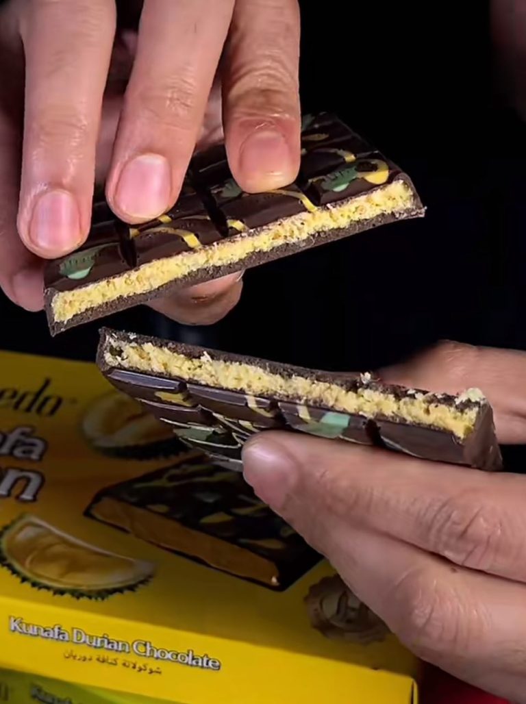 VIRAL KUNAFA CHOCOLATE BAR NOW COMES IN DURIAN FLAVOUR, AVAILABLE AT ...