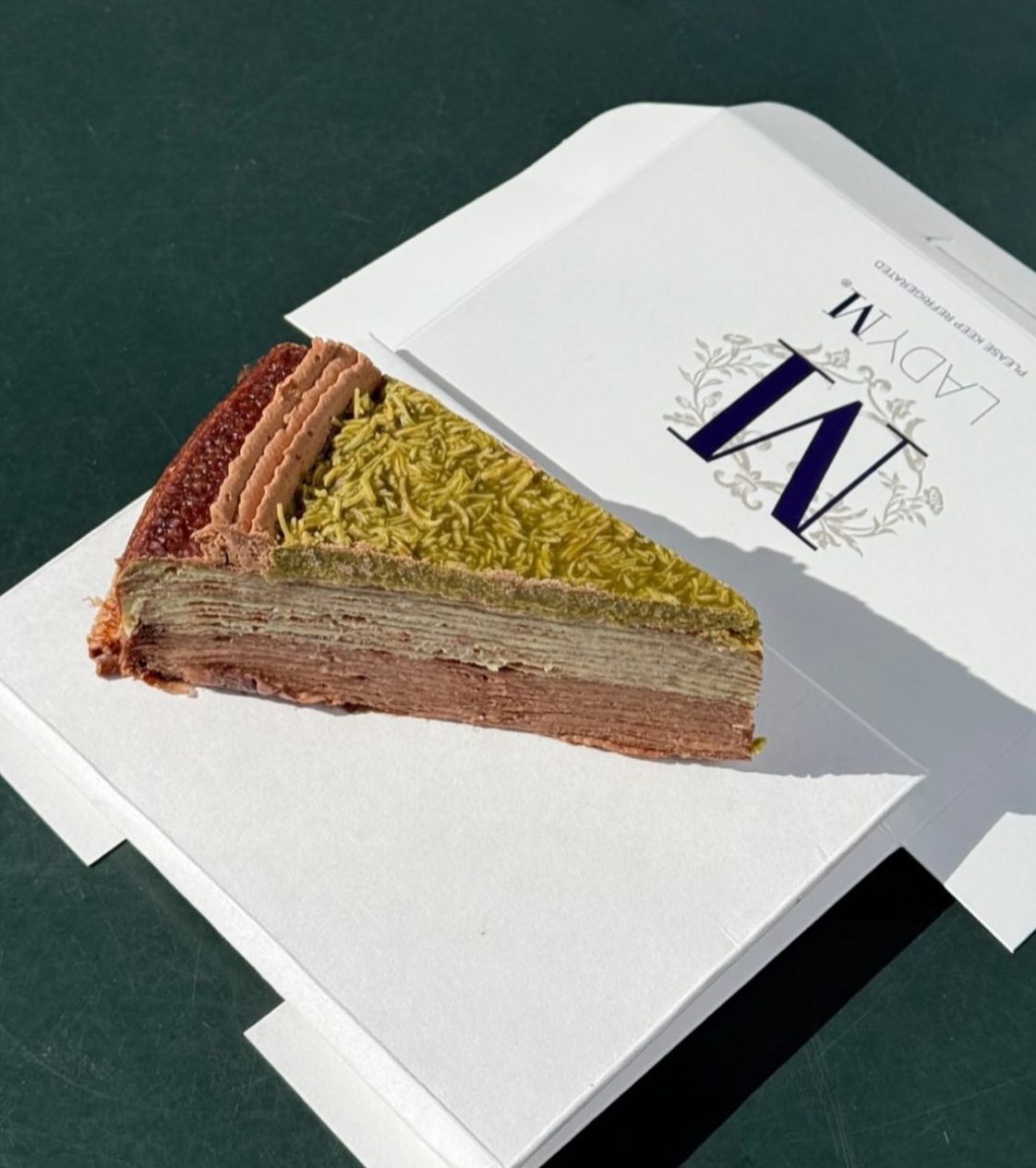 LADY M’S VIRAL DUBAI CHOCOLATE KUNAFA MILLE CRÊPE CAKES ARE FINALLY IN ...