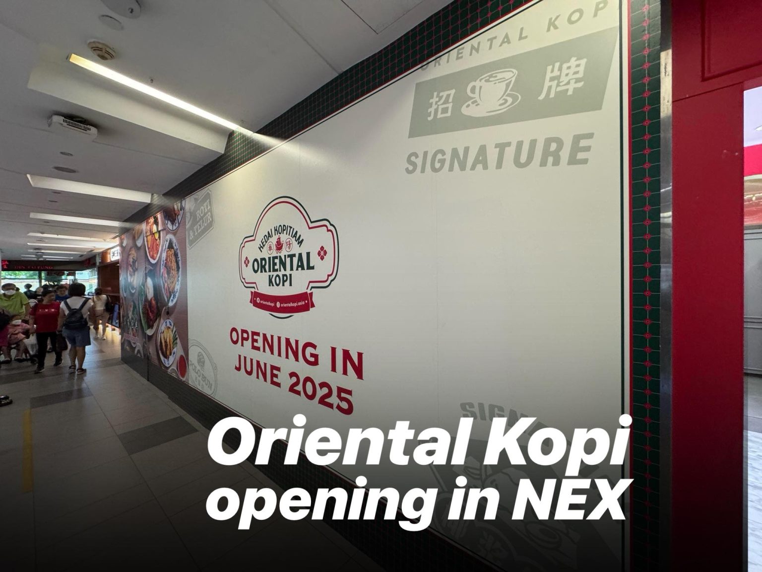POPULAR ORIENTAL KOPI IS OPENING A SECOND OUTLET IN SINGAPORE AT NEX ...