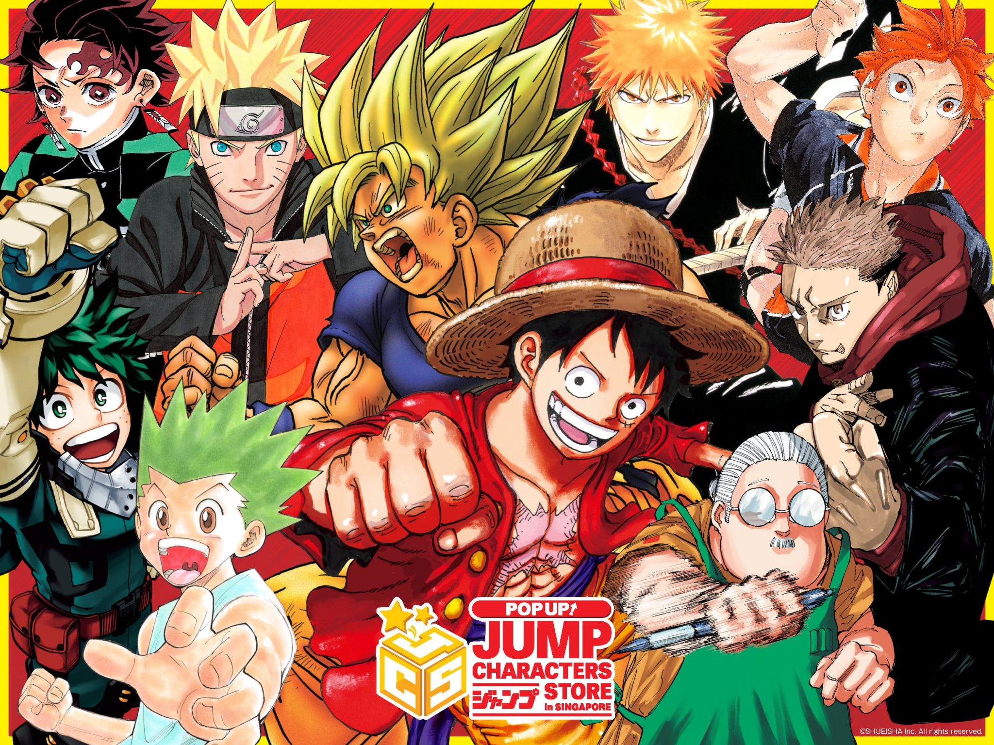 POP UP! JUMP CHARACTERS STORE OPENING IN SINGAPORE AT JEWEL CHANGI ...