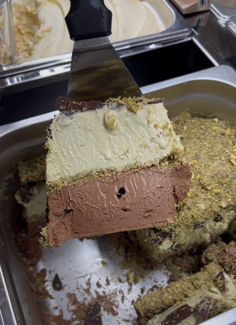 VIRAL KUNAFA GELATO CAKE & DUBAI CHOCOLATE “CRACKING” MILKSHAKES AT ...