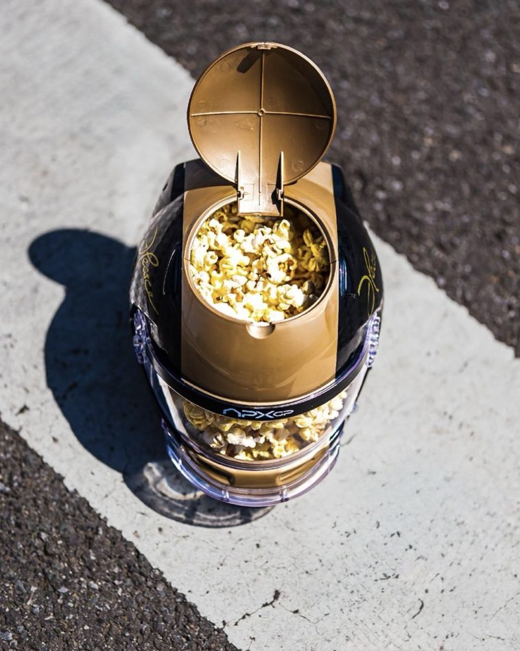 GOLDEN VILLAGE CINEMAS HAS NEW POPCORN BUCKETS SHAPED LIKE AN F1 HELMET ...