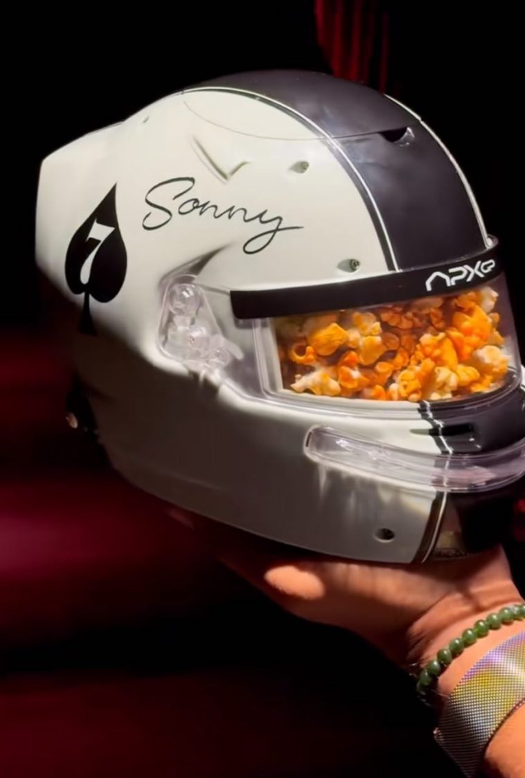GOLDEN VILLAGE CINEMAS HAS NEW POPCORN BUCKETS SHAPED LIKE AN F1 HELMET ...