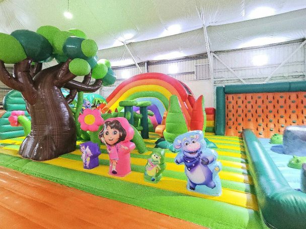 NEW LARGEST 20,000 SQFT NICKELODEON-THEMED INFLATABLE PLAYGROUND IN ...