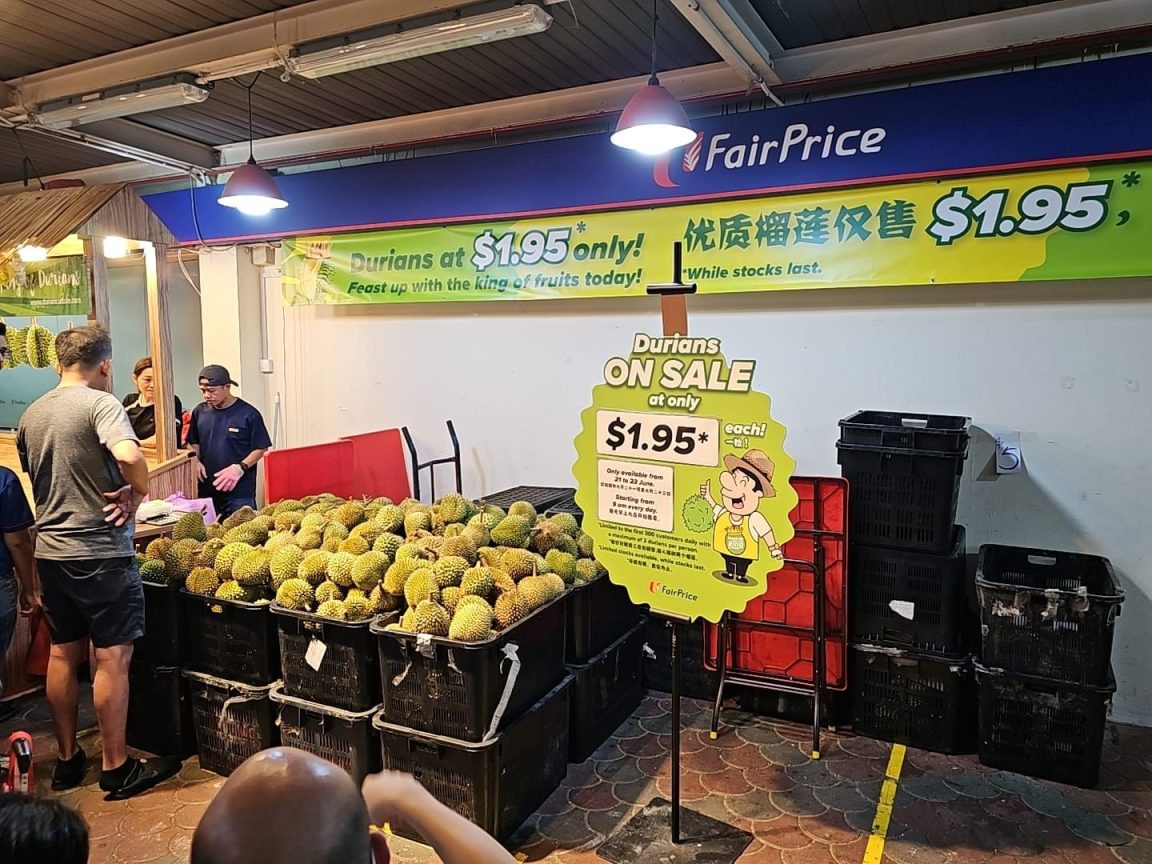 DURIANS FOR JUST $1.95 EACH AT FAIRPRICE’S POPULAR DURIAN FAIR THIS ...