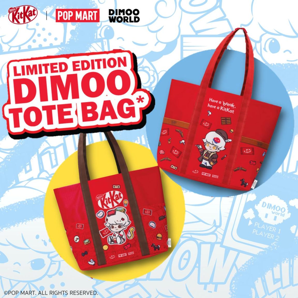 KITKAT X DIMOO BLIND BOXES & TOTE BAGS WITH PURCHASE OF KITKAT CHOCOLATE AT SUPERMARKETS IN ...