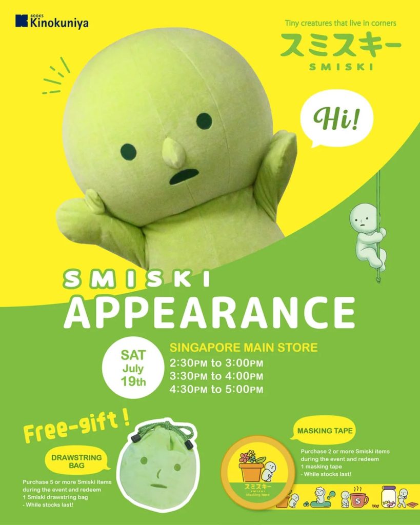 LIFE-SIZED SMISKI MASCOT MEET & GREET IN SINGAPORE AT KINOKUNIYA ON ...