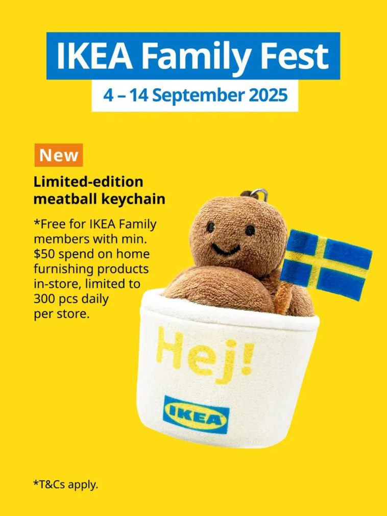 IKEA SINGAPORE LAUNCHES NEW SWEDISH MEATBALL PLUSHIE KEYCHAINS FROM 4TH SEPTEMBER 2025! - Shout