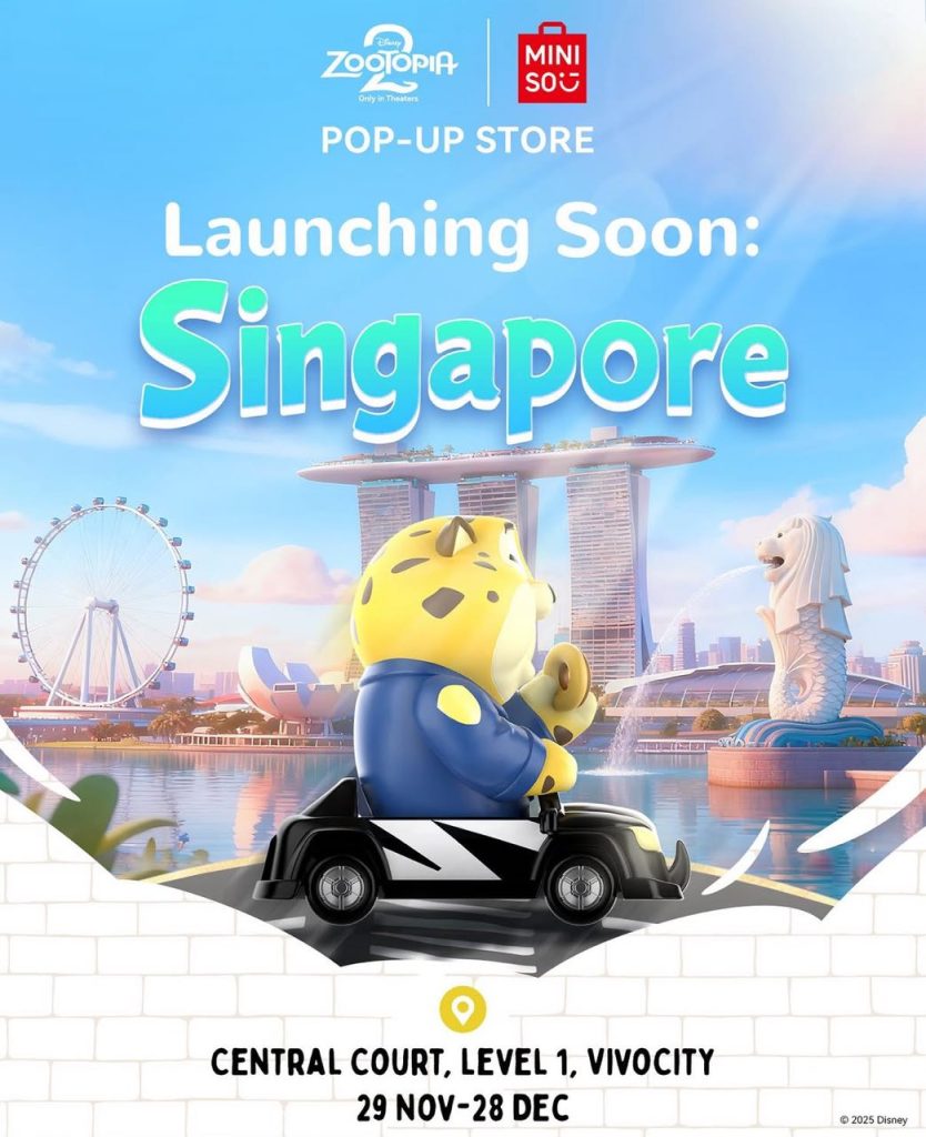 FIRST-EVER MINISO X ZOOTOPIA POP-UP STORE IN SINGAPORE AT VIVOCITY FROM ...